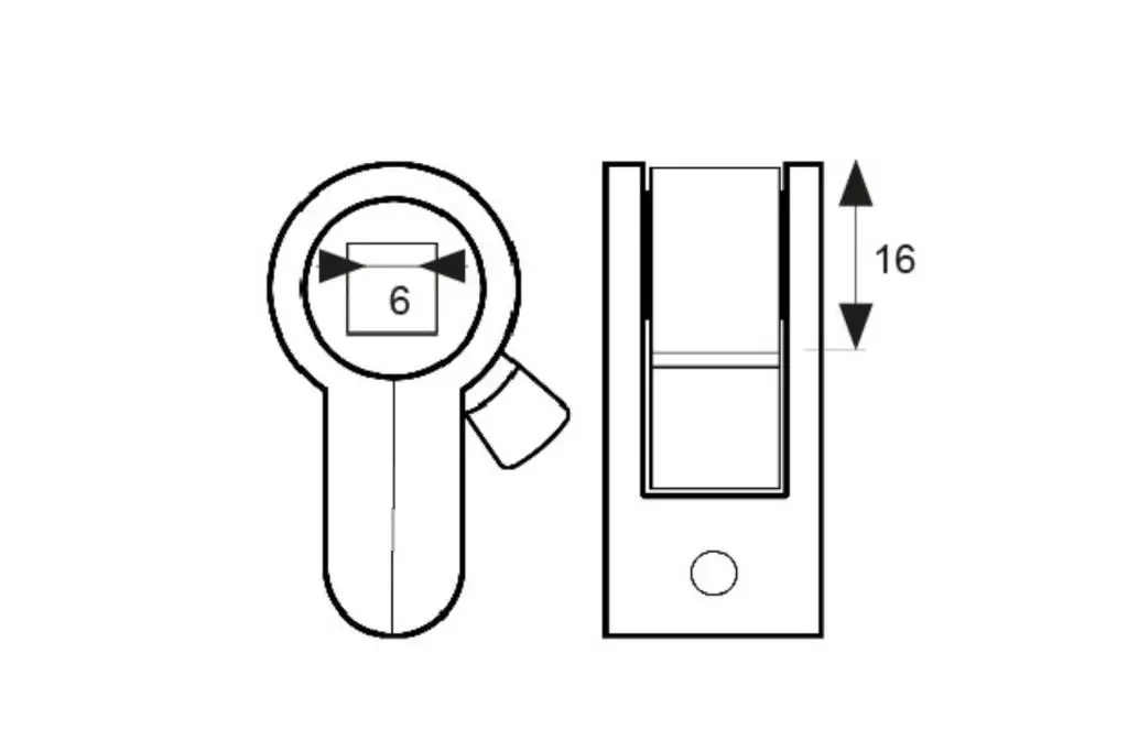 BL ADAPTADOR UNIFICADO CERRADURA CS08 ZN | Bextok